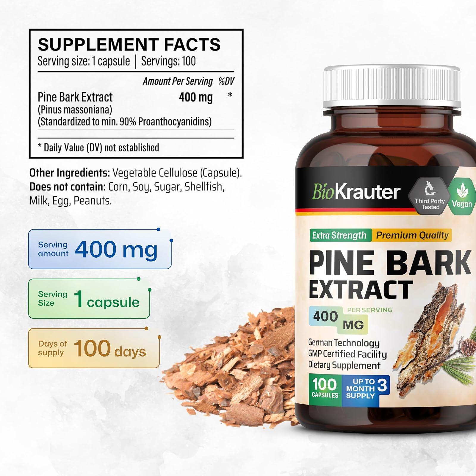500 mg Pine Bark Extract benefits
