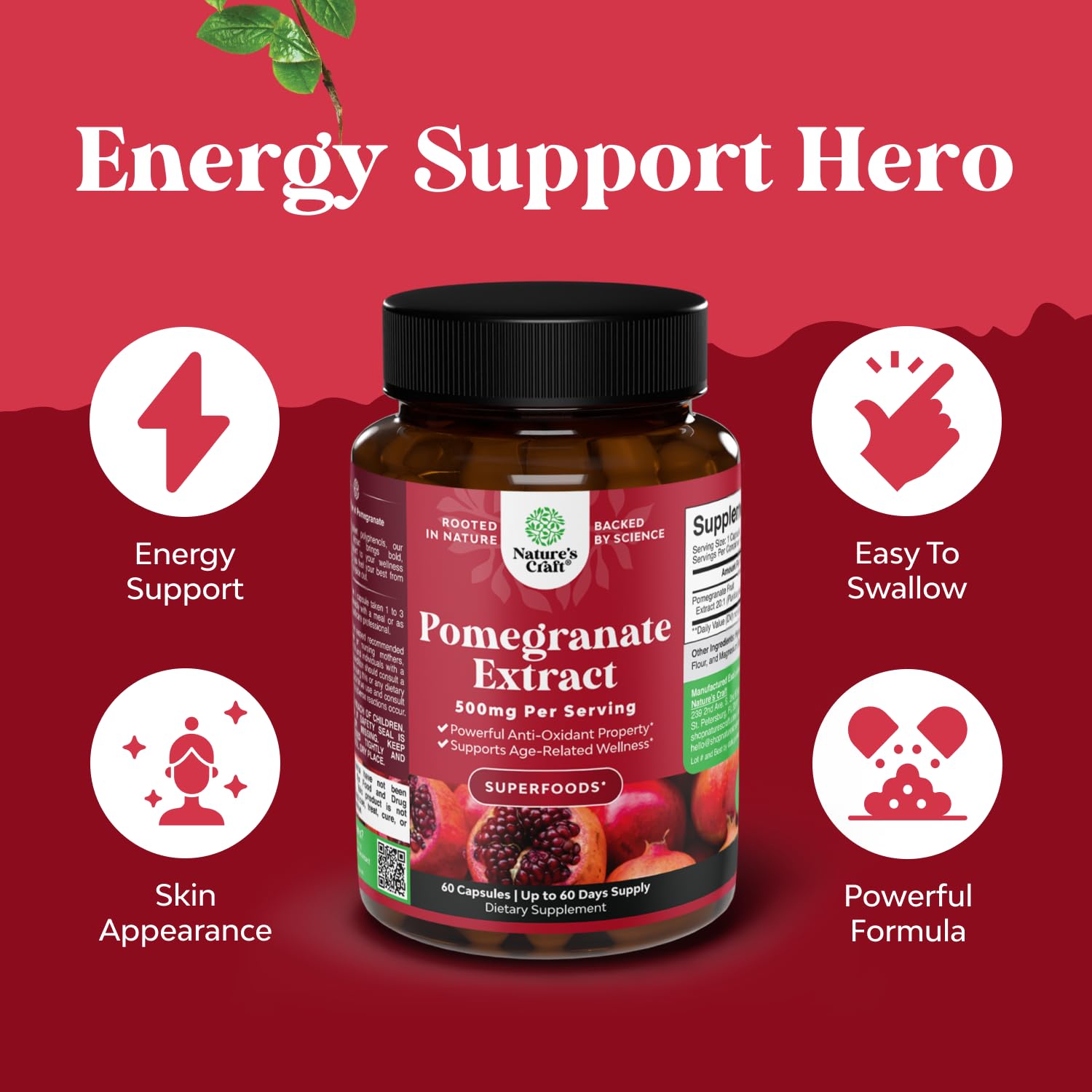 500 mg pomegranate extract benefits
