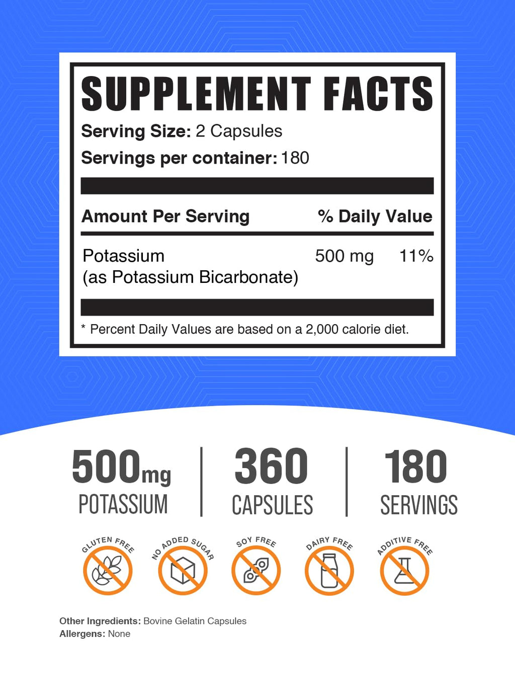 500 mg potassium bicarbonate dosage