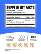 500 mg potassium bicarbonate dosage