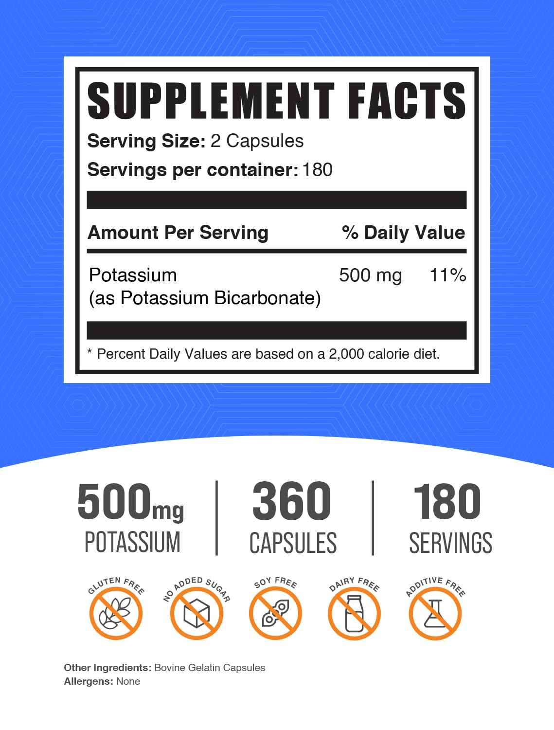 500 mg potassium bicarbonate dosage
