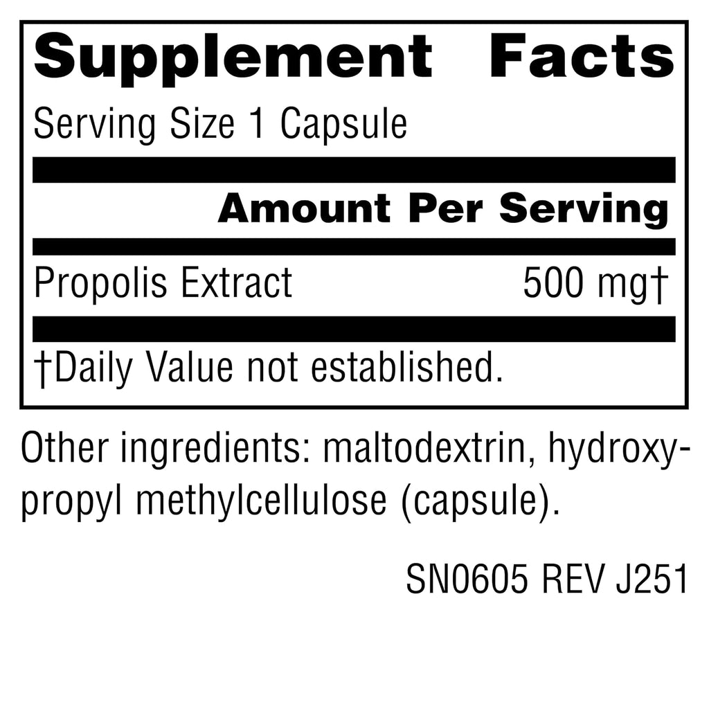 500 mg Propolis capsules for immunity