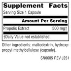500 mg Propolis capsules for immunity
