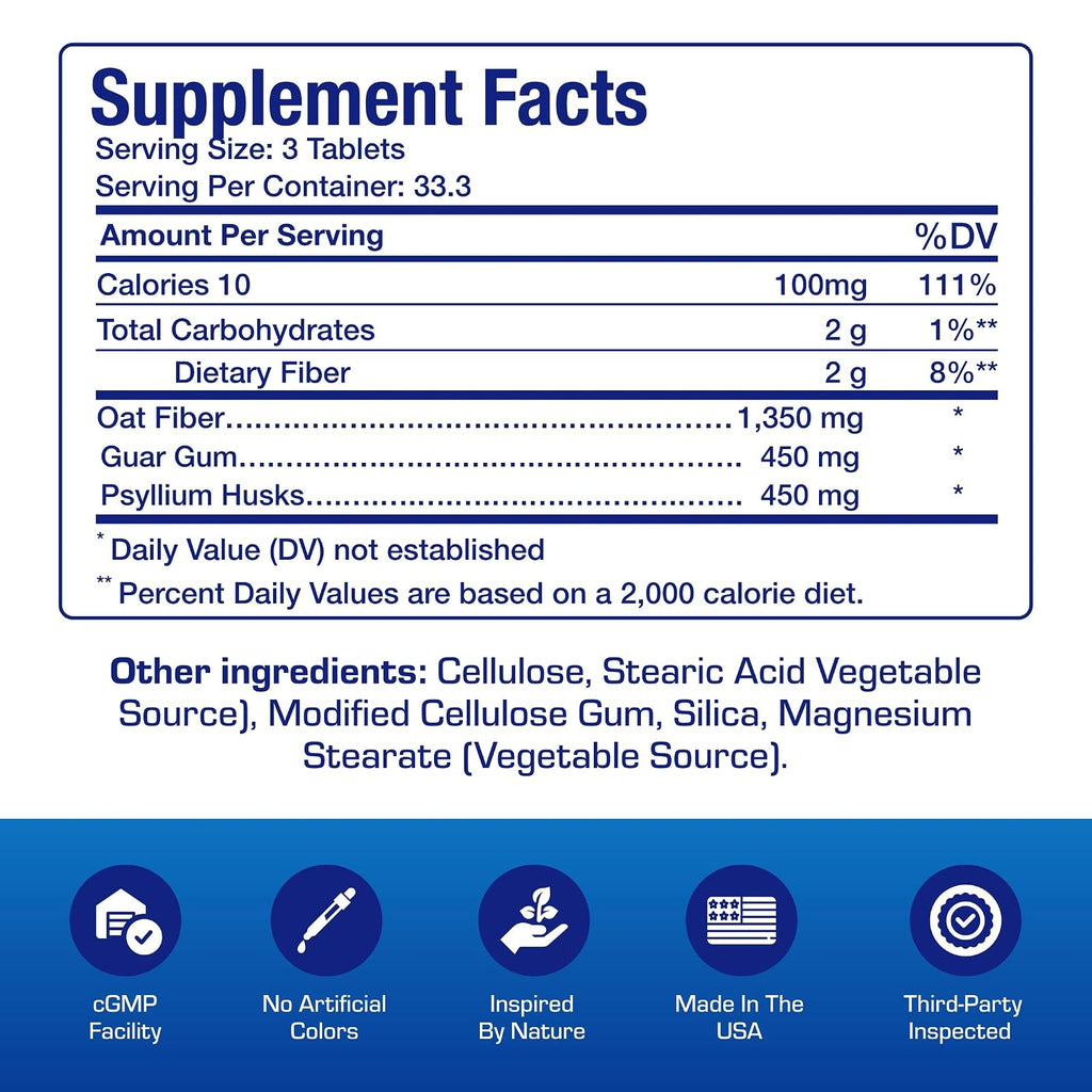 500 mg psyllium husk dietary fiber