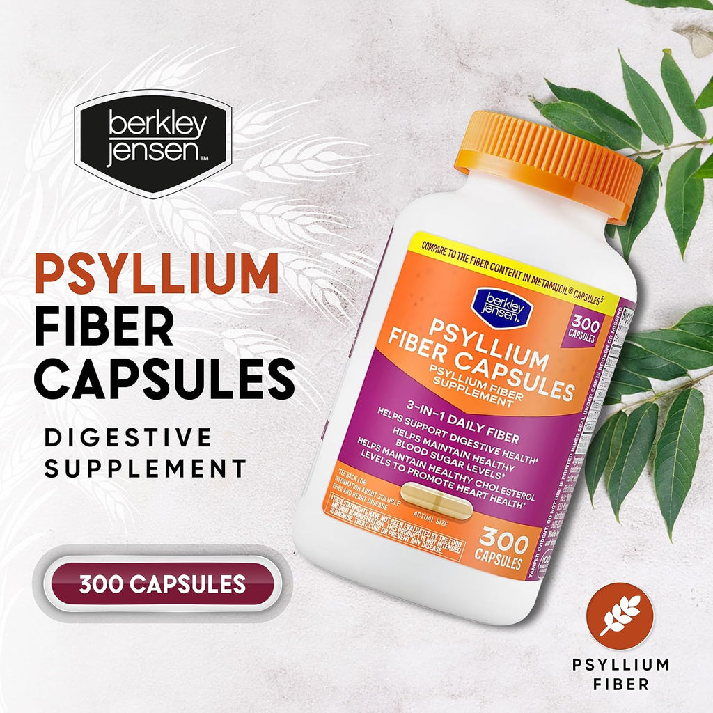 500 mg psyllium husk fiber supplement