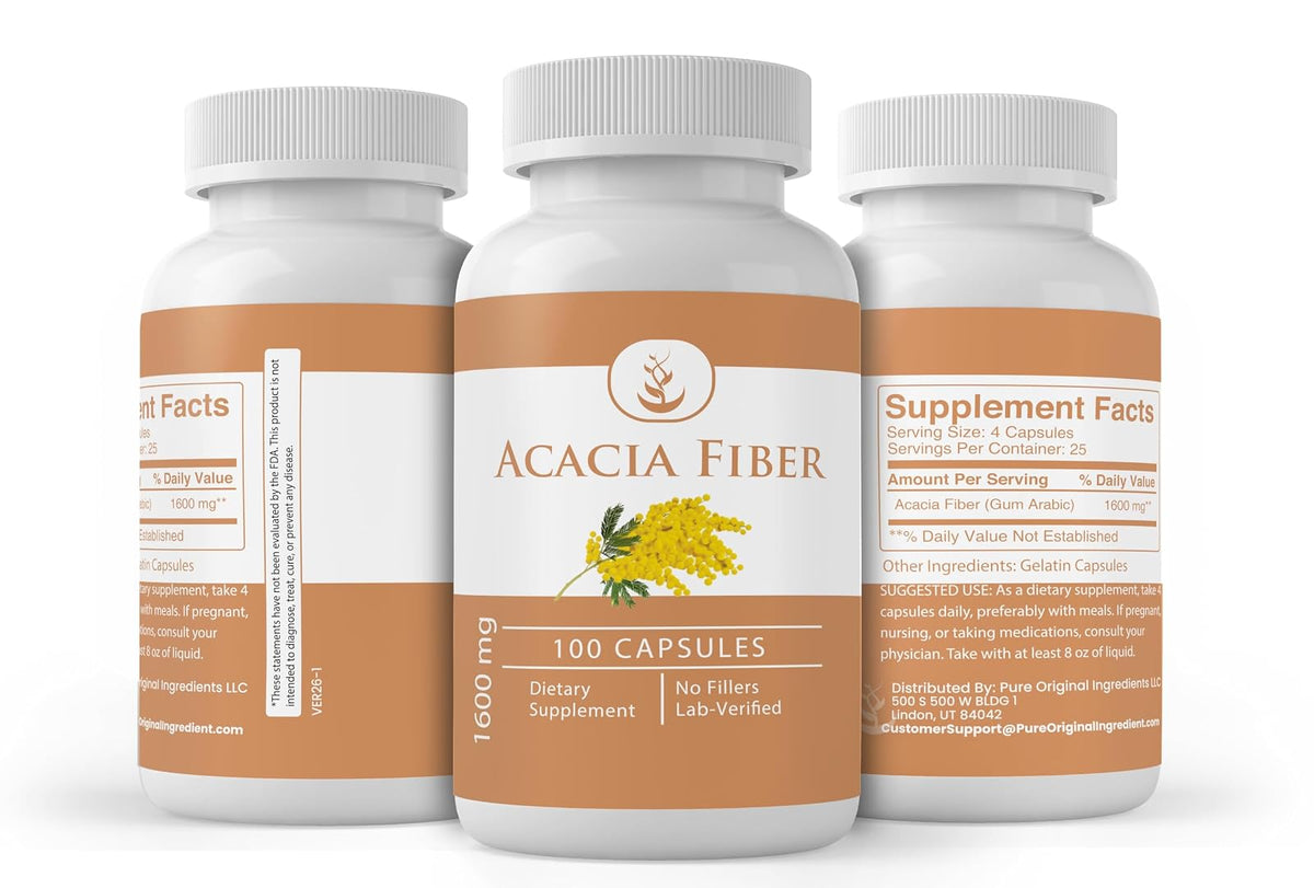 500 mg pure acacia fiber supplement