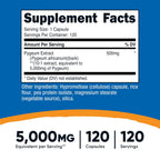 500 mg Pygeum supplement for prostate health