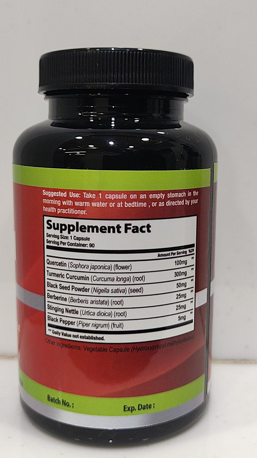 500 mg Quercetin capsules for health