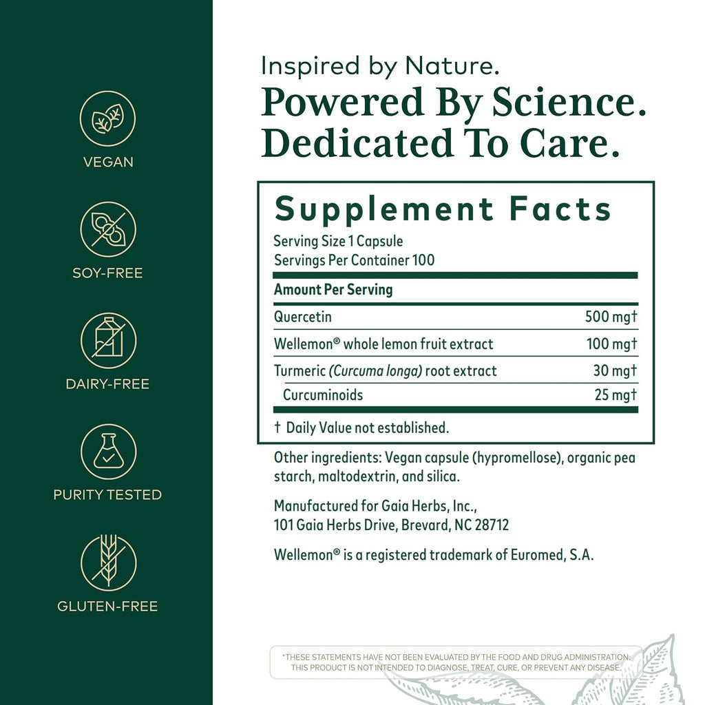 500 mg Quercetin for immune support