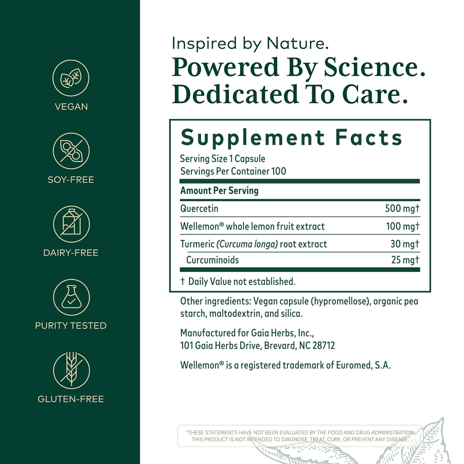 500 mg Quercetin for immune support
