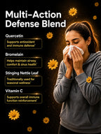 500 mg Quercetin for seasonal allergies