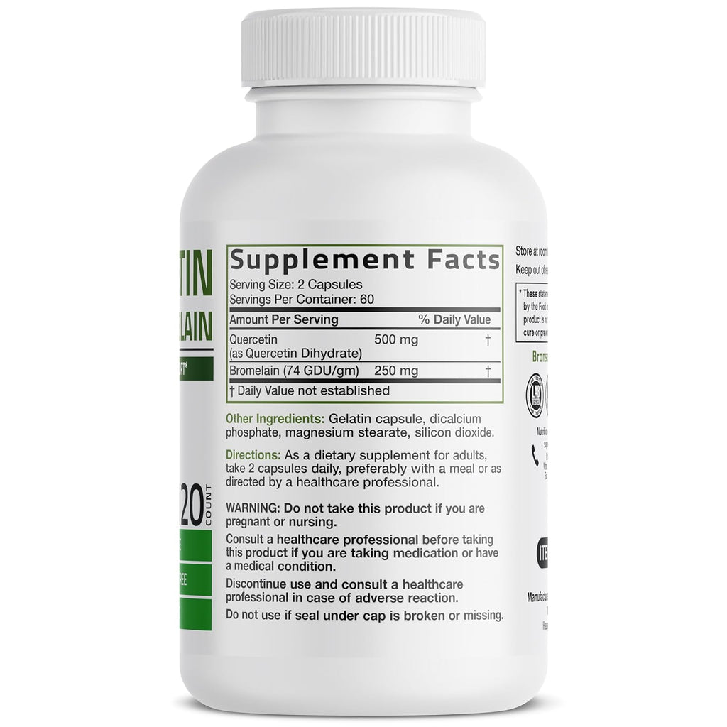 500 mg Quercetin supplement for immunity