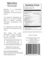 500 mg Raw Power Spirulina tablets