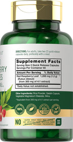 500 mg Red Raspberry Leaf supplement