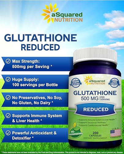 500 mg reduced glutathione benefits