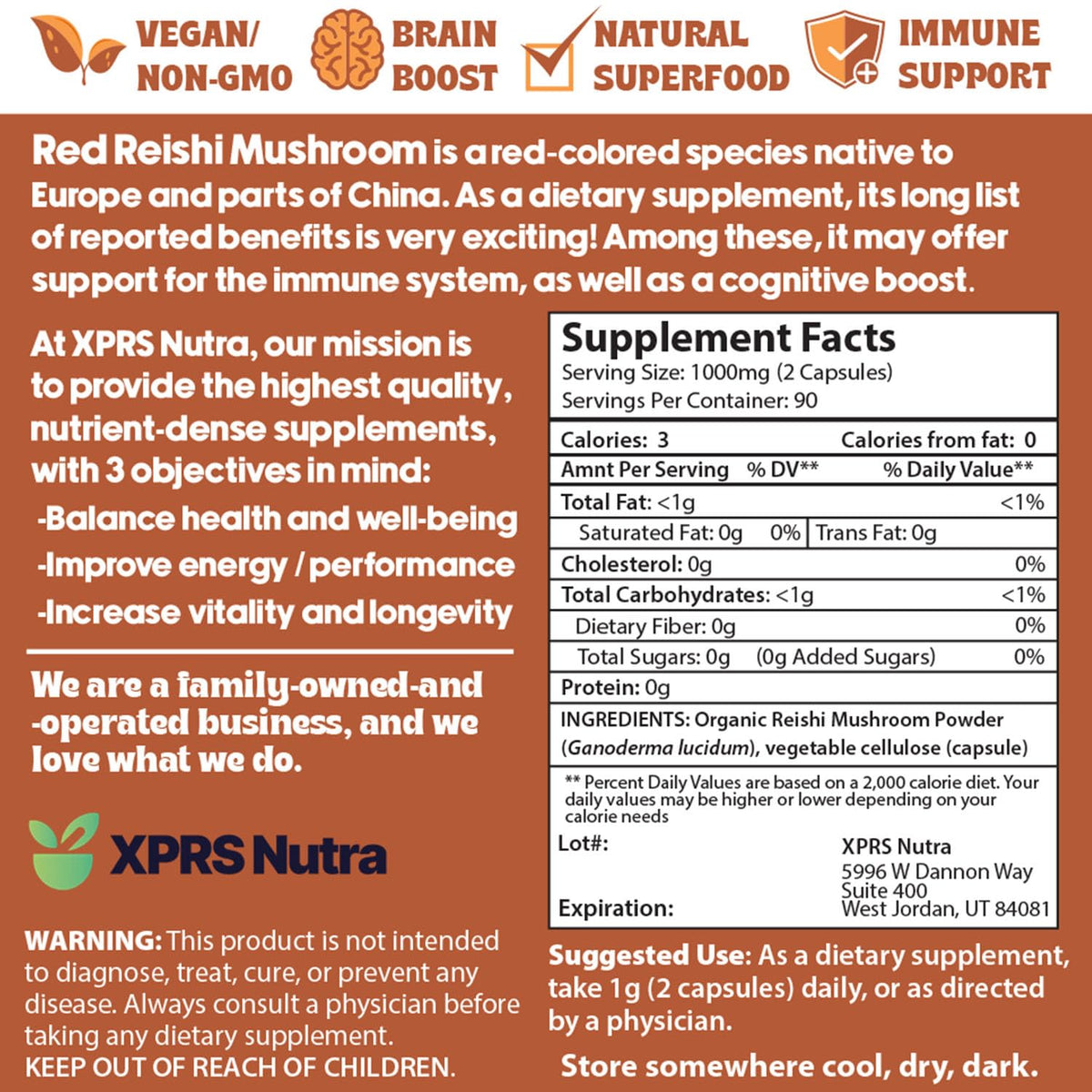 500 mg reishi mushroom dosage