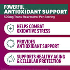 500 mg resveratrol antioxidant formula
