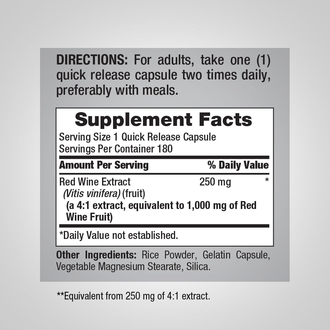 500 mg resveratrol antioxidant supplement