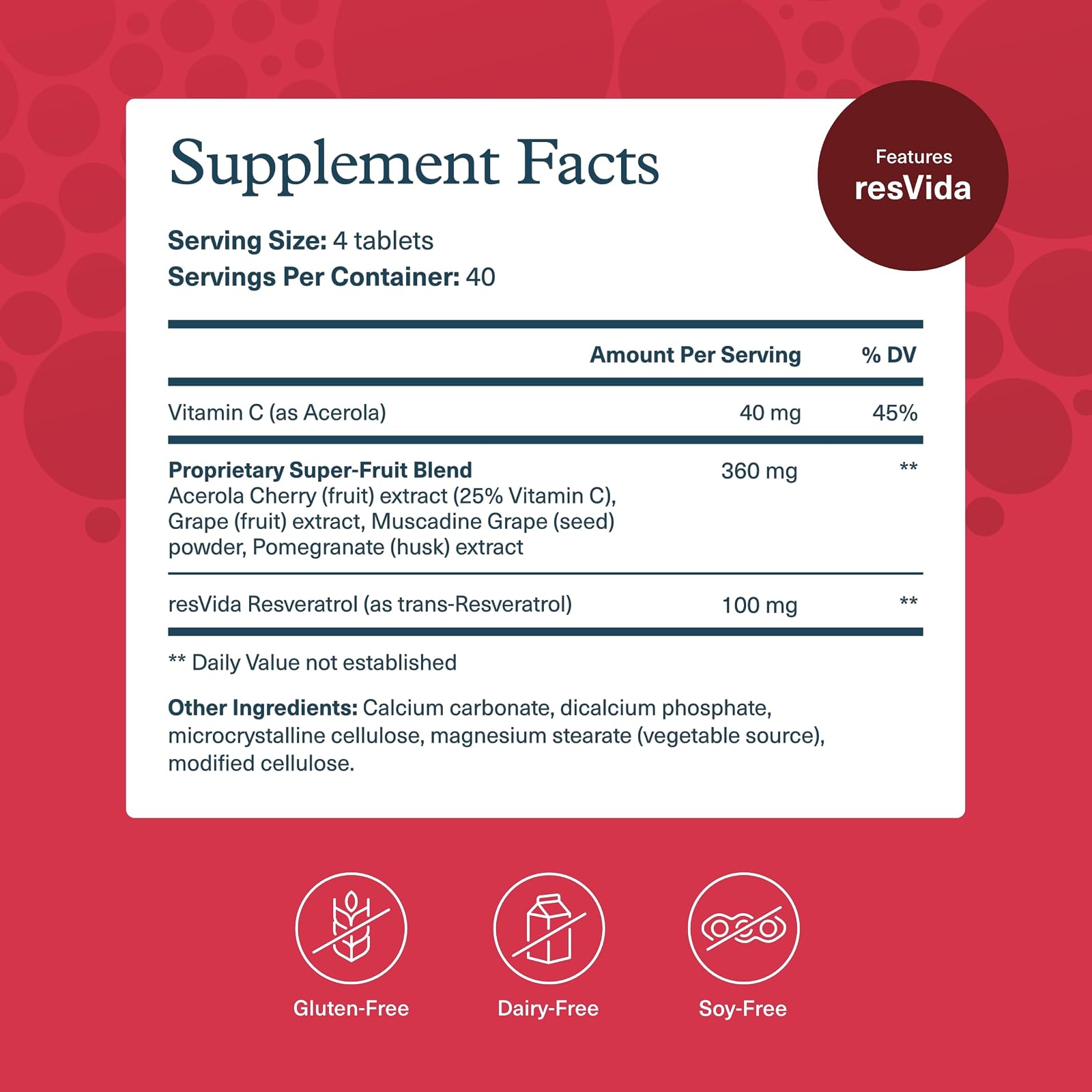 500 mg Resveratrol for healthy aging