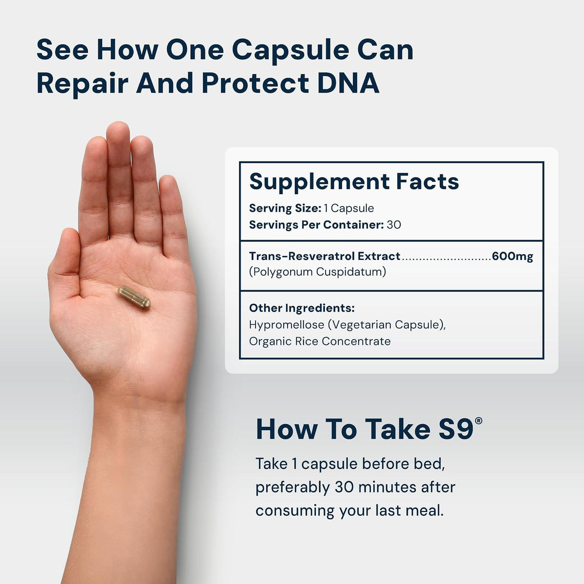 500 mg Resveratrol for healthy aging