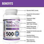 500 mg Resveratrol for heart health