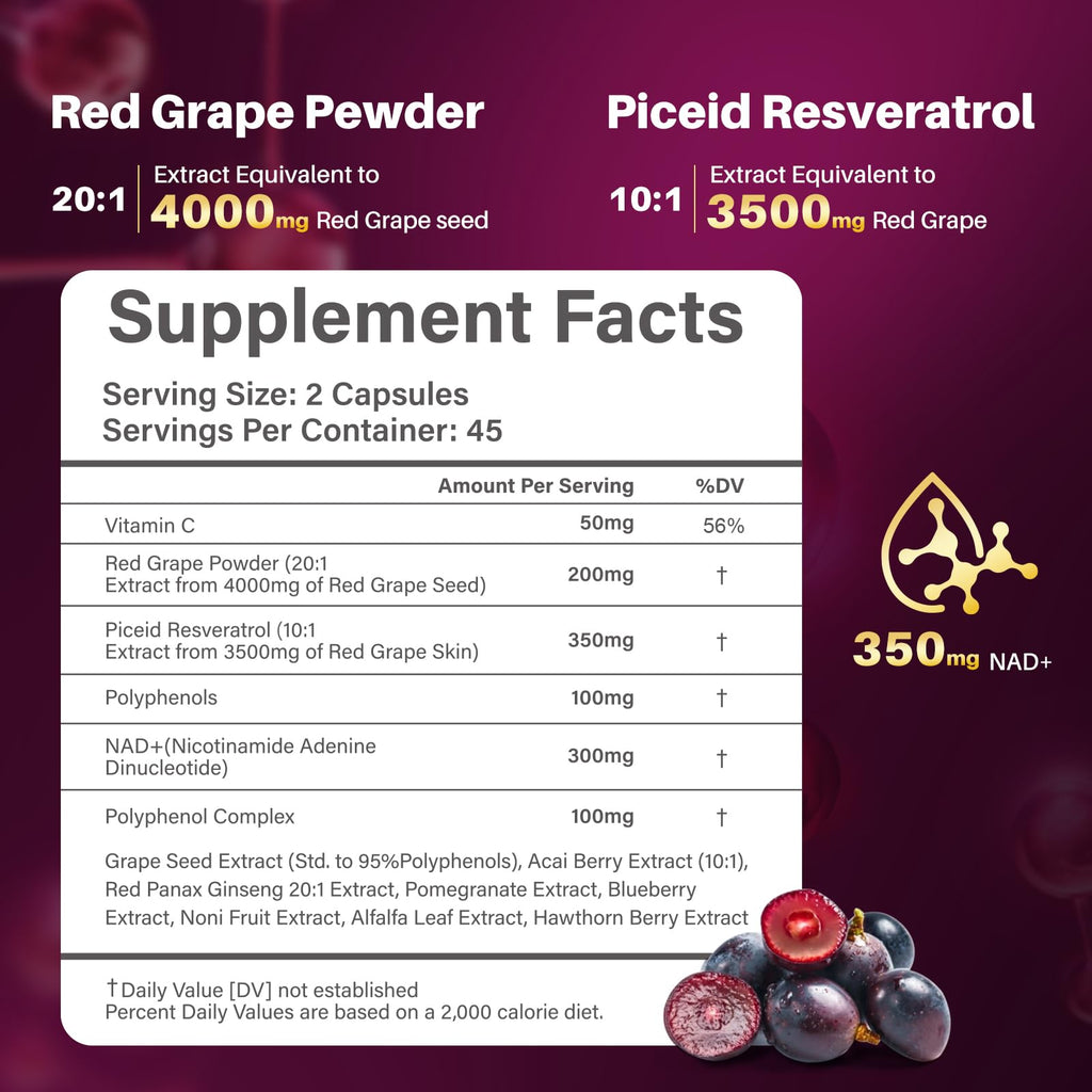 500 mg Resveratrol for heart health