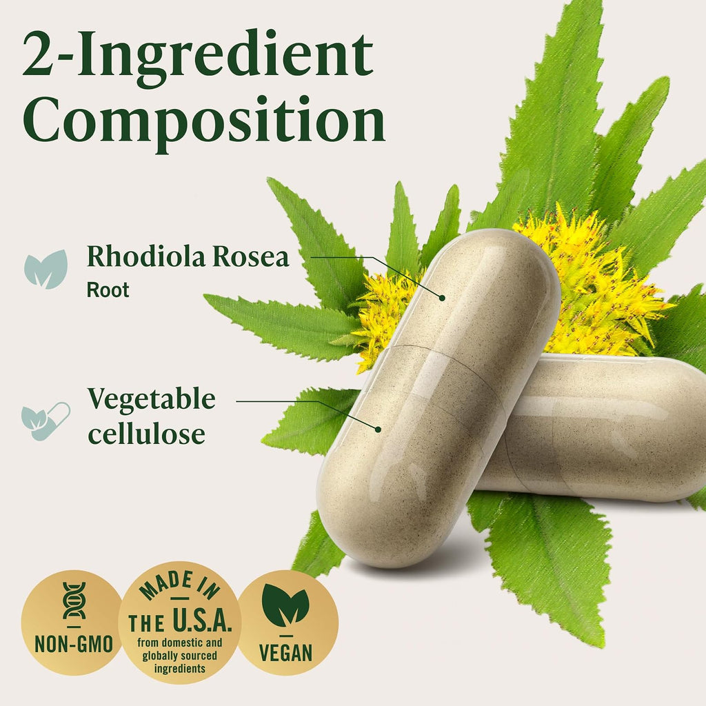 500 mg rhodiola capsules for focus