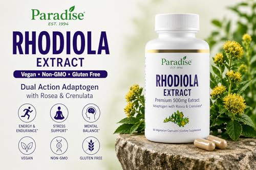 500 mg rhodiola capsules for wellness