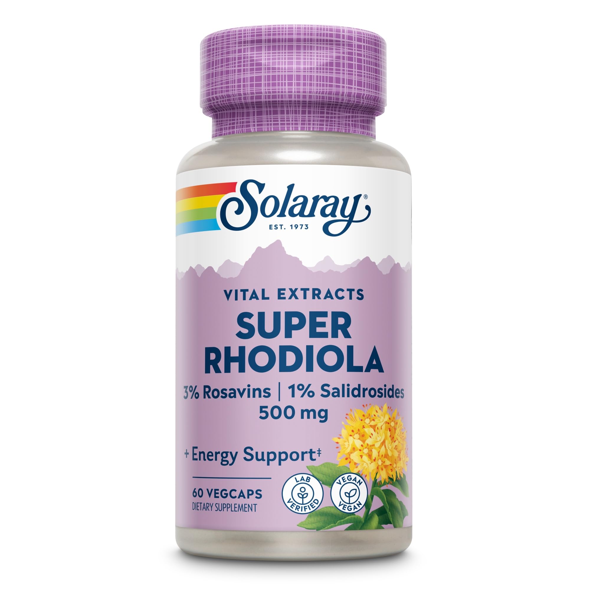 500 mg Rhodiola extract capsules