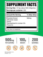 500 mg Rhodiola Rosea capsules