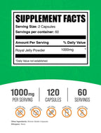 500 mg Royal Jelly capsules for energy