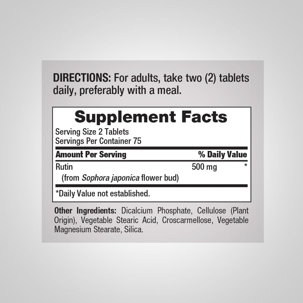 500 mg Rutin tablets for health