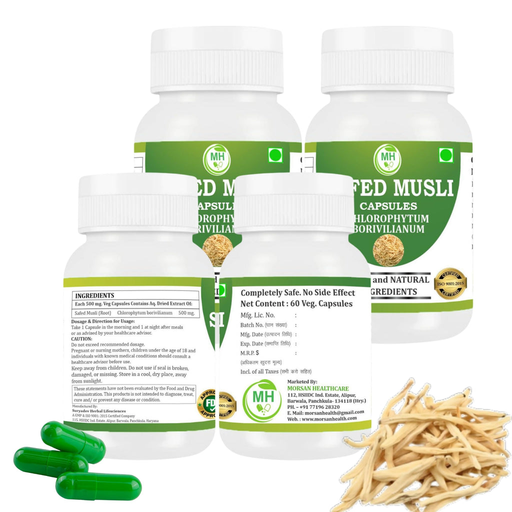 500 mg Safed Musli veg capsules