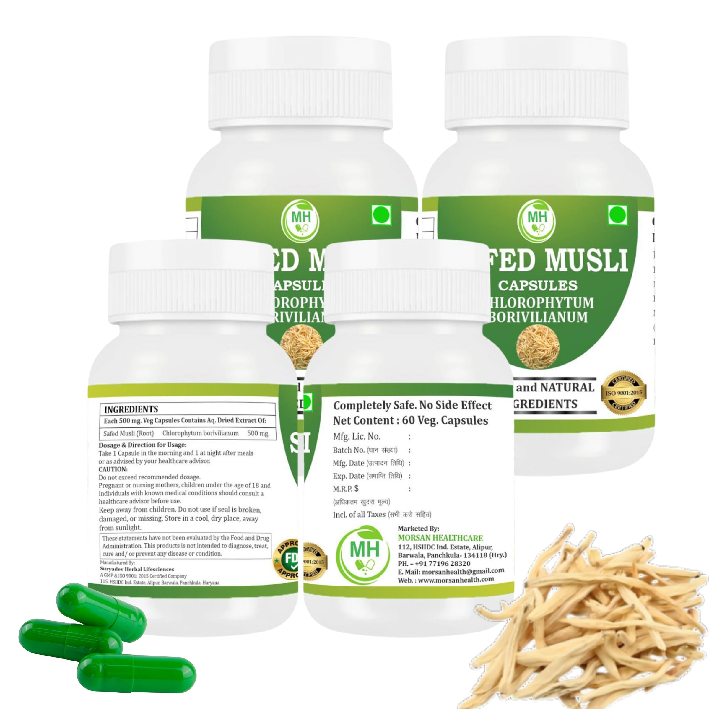 500 mg Safed Musli veg capsules