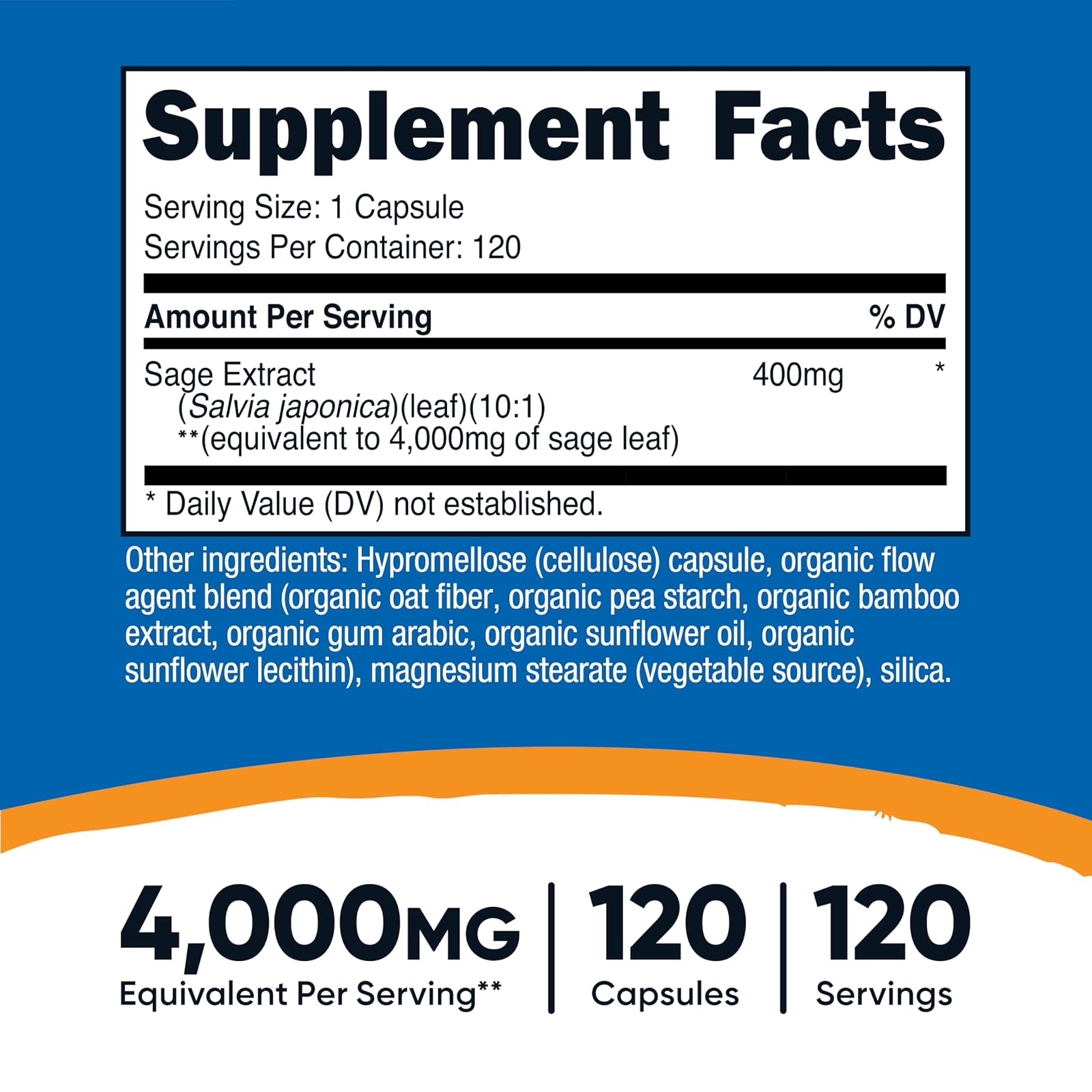 500 mg sage extract for wellness