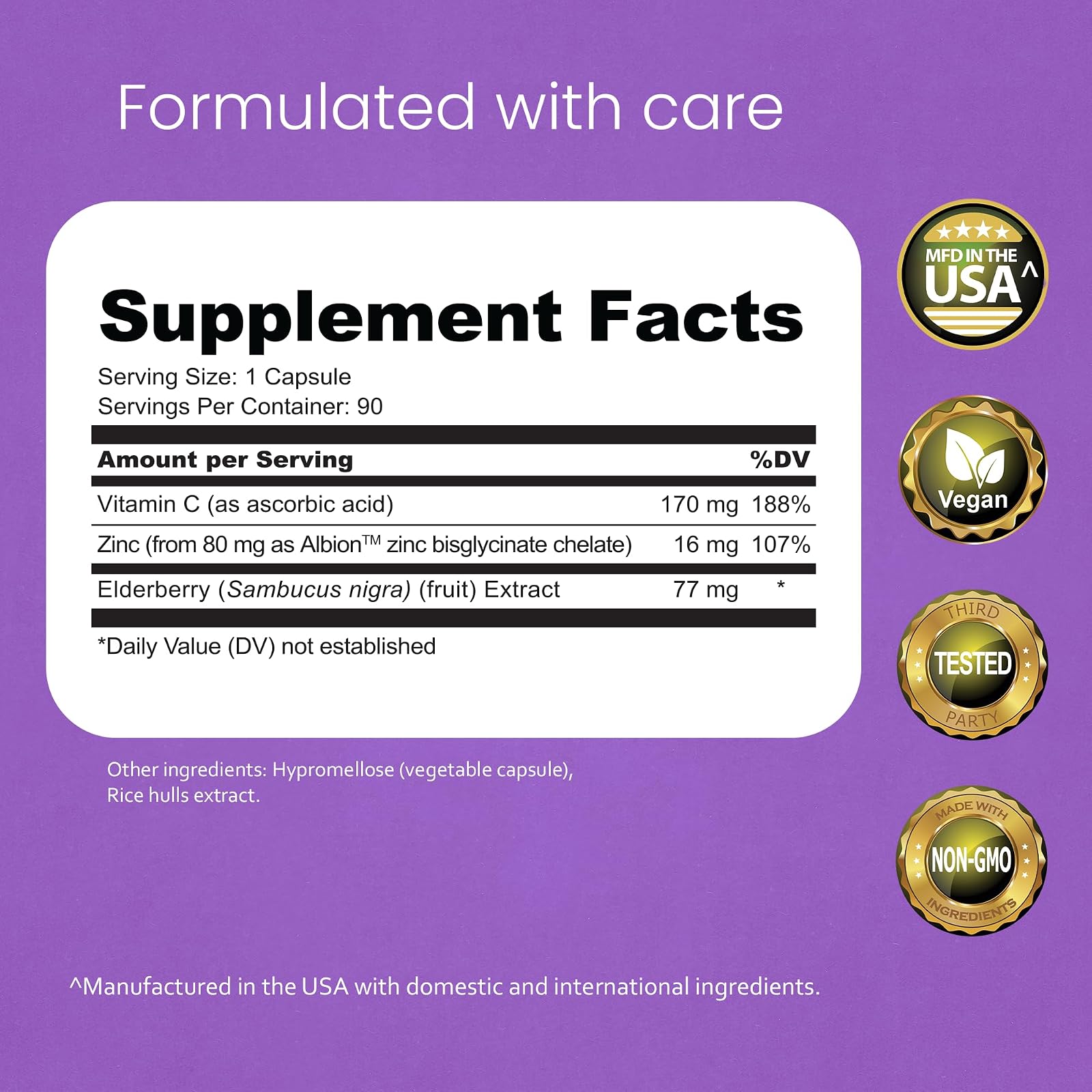 500 mg sambucus elderberry capsules