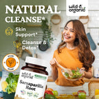 500 mg Sarsaparilla root for cleansing