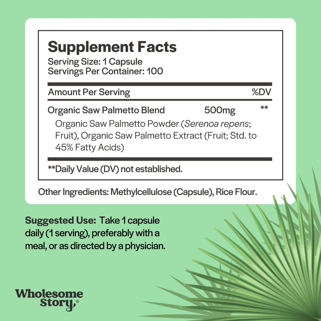 500 mg saw palmetto extract benefits
