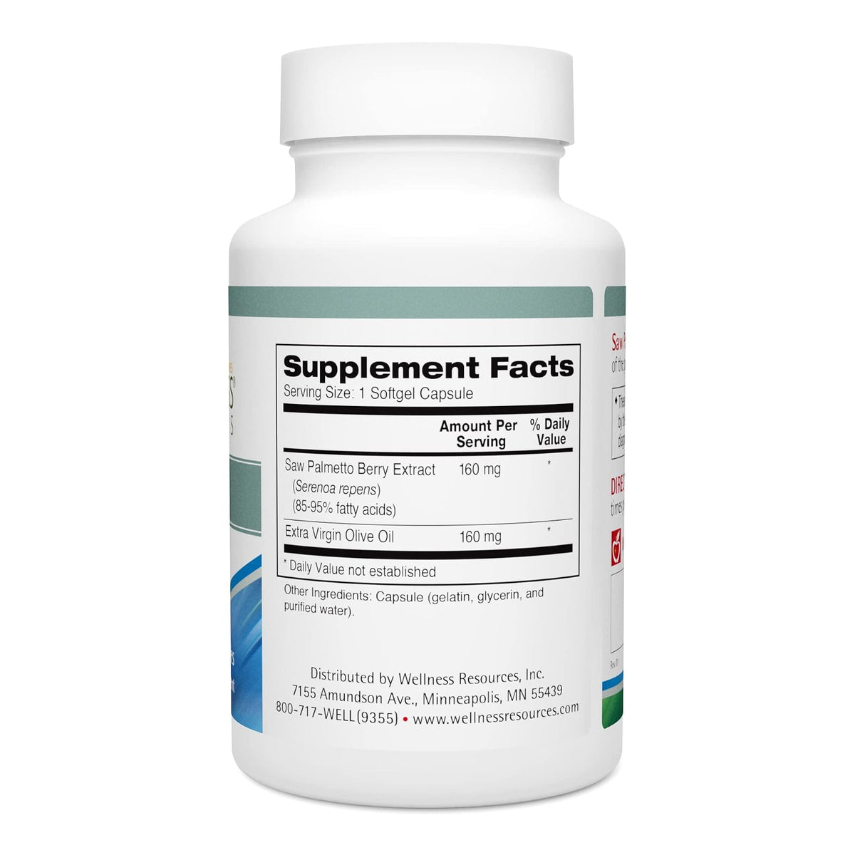 500 mg Saw Palmetto extract supplement