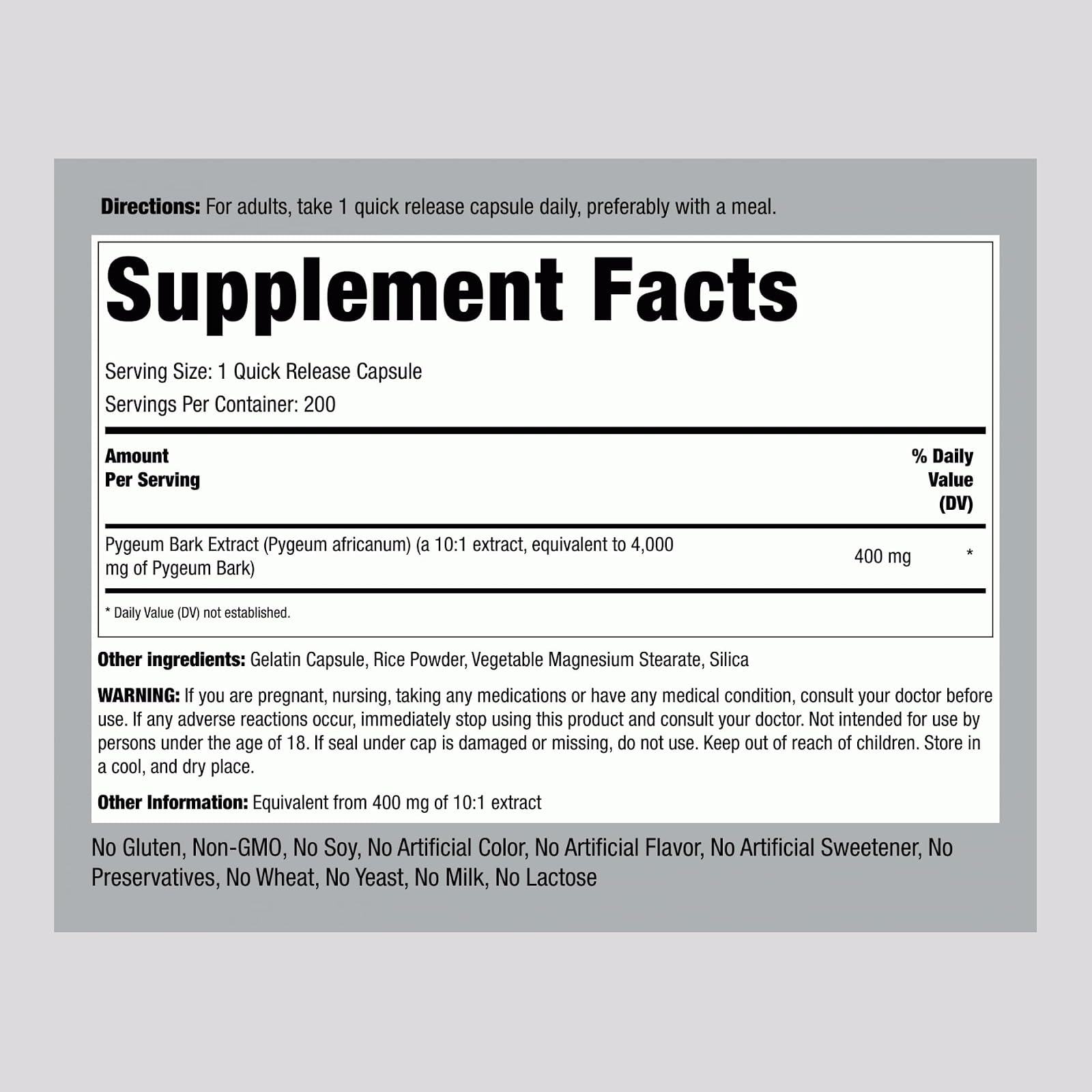 500 mg saw palmetto extract