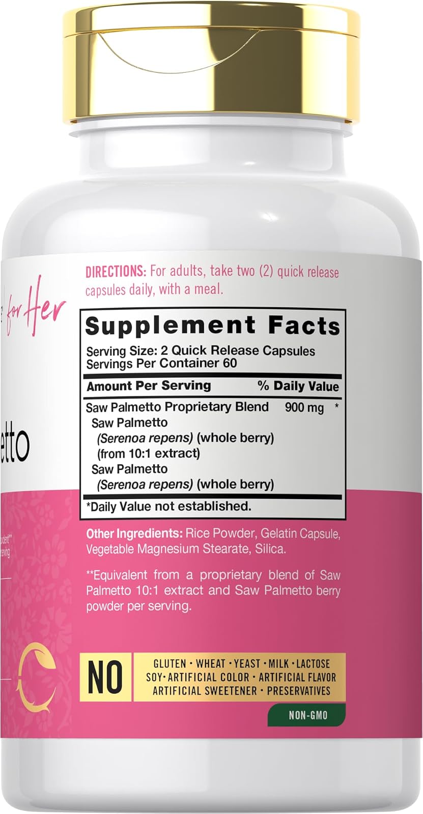 500 mg saw palmetto for hair support