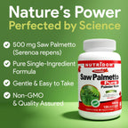 500 mg Saw Palmetto herbal supplement
