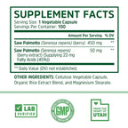 500 mg saw palmetto supplement