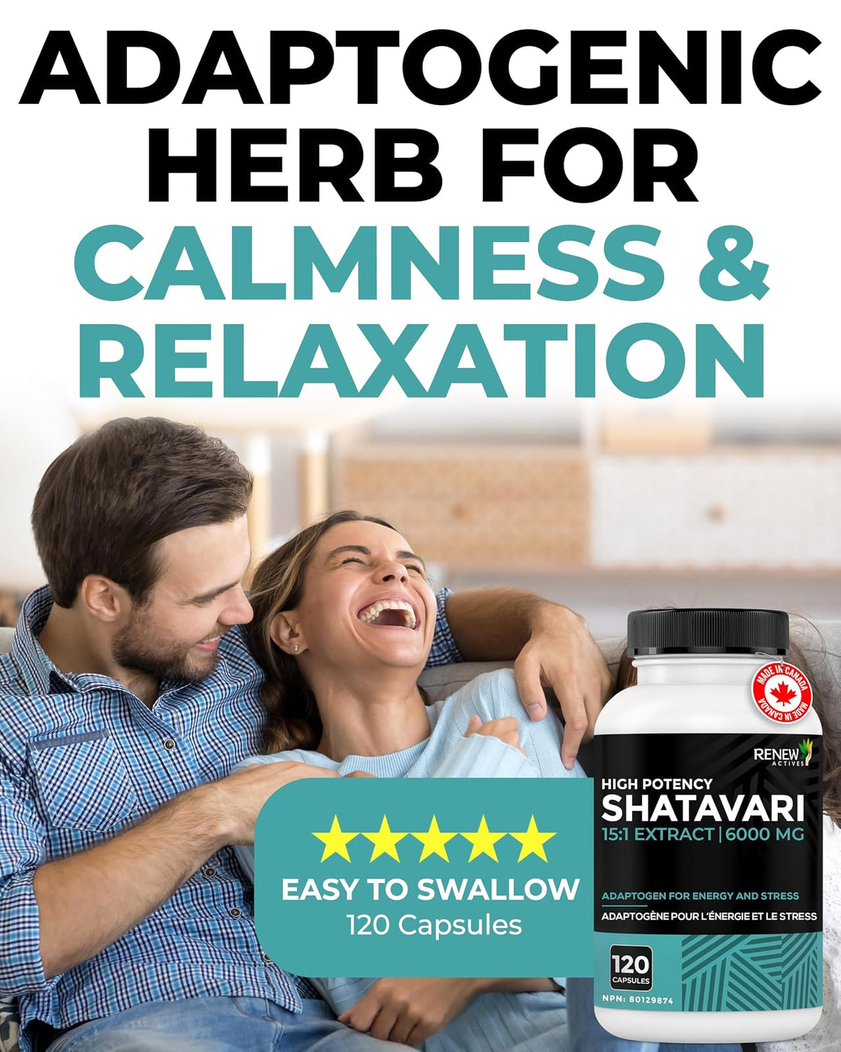 500 mg Shatavari for hormonal balance