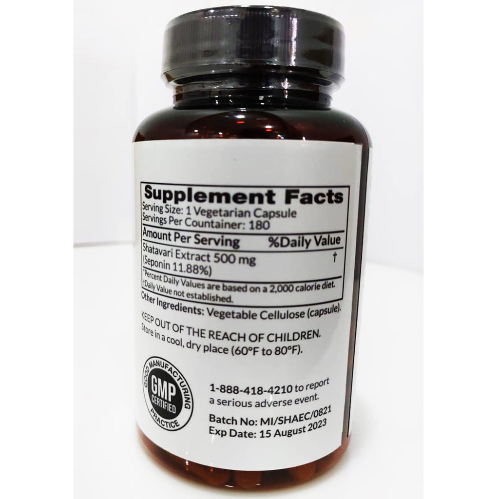 500 mg Shatavari health benefits