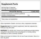 500 mg Shiitake mushroom health benefits