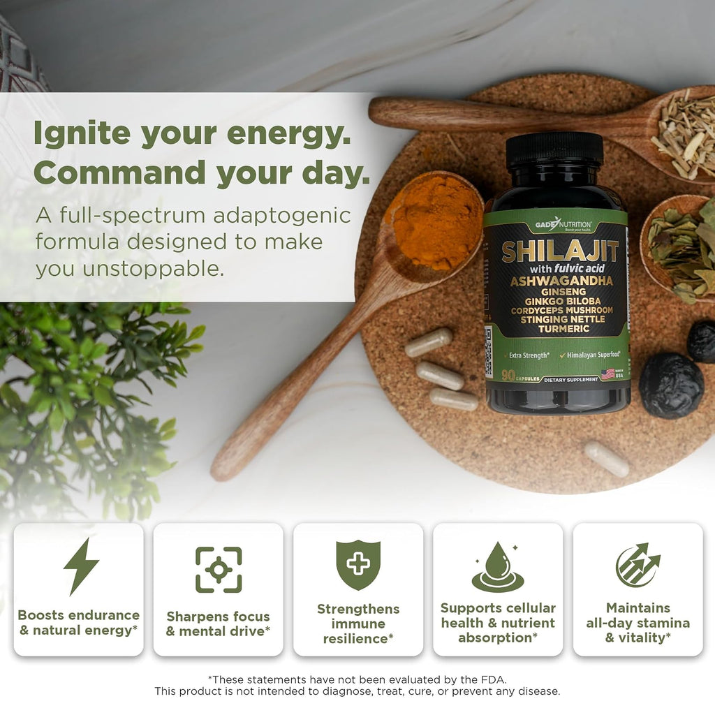 500 mg Shilajit for energy boost