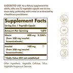 500 mg Solgar vitamin B3 capsules