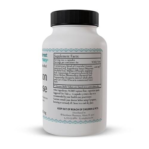 500 mg Soursop Graviola capsules for wellness