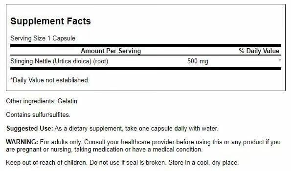 500 mg stinging nettle capsules